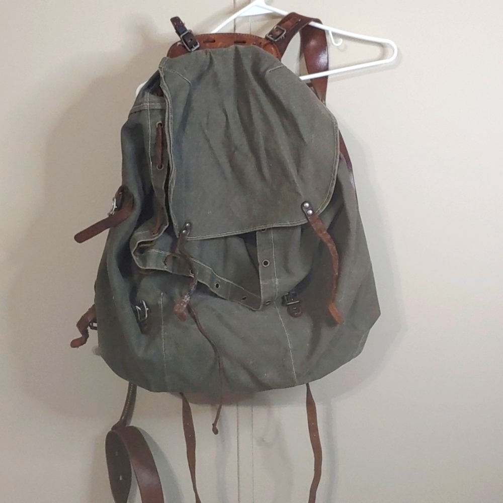 Vintage M39 Swedish Army Rucksack Backpack - Gem